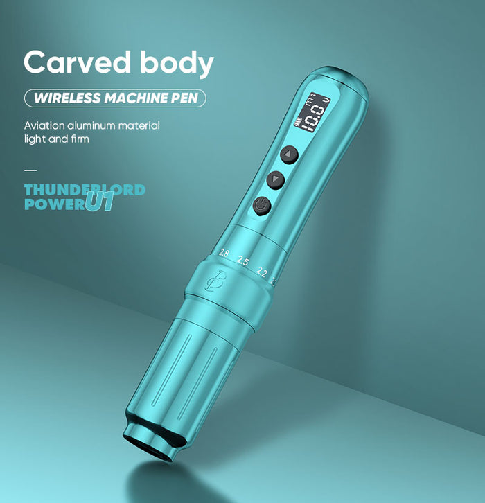Wireless PMU Tattoo Machine Pen | 6 Stroke Options, All-Day Comfort